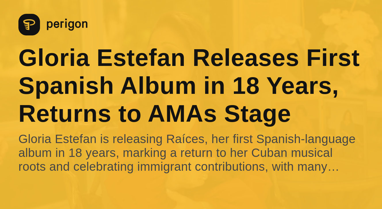 Gloria Estefan Releases First Spanish Album in 18 Years, Returns to ...