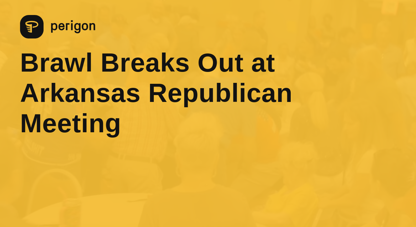 Brawl Breaks Out at Arkansas Republican Meeting | Perigon