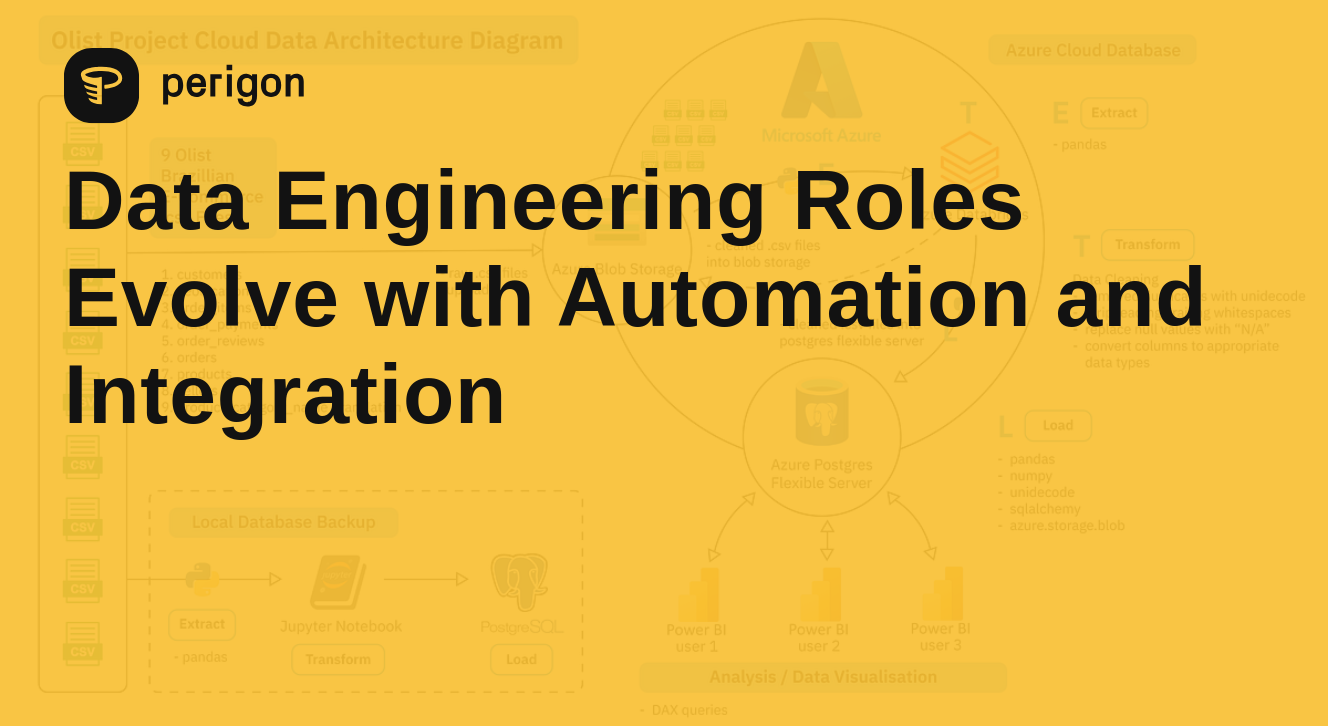Data Engineering Roles Evolve with Automation and Integration | Perigon