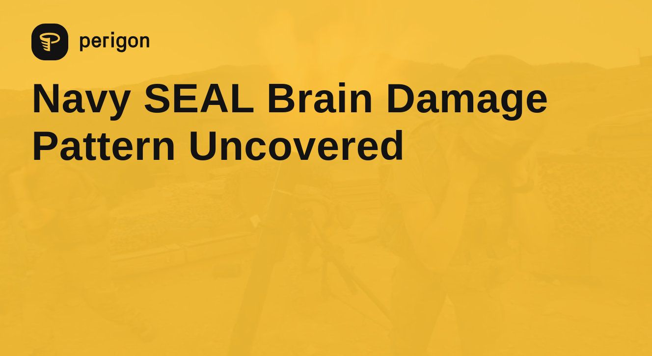 Navy SEAL Brain Damage Pattern Uncovered | Perigon