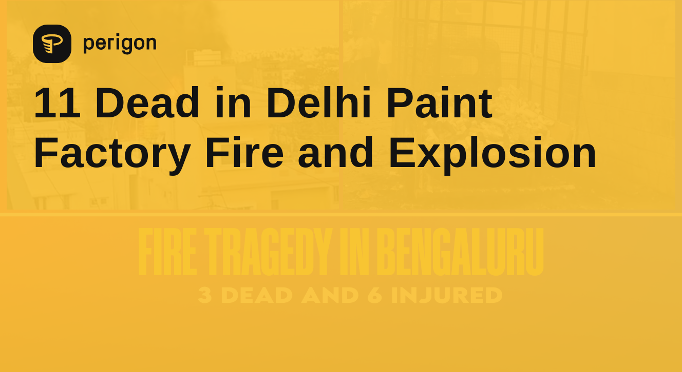 11 Dead in Delhi Paint Factory Fire and Explosion | Perigon