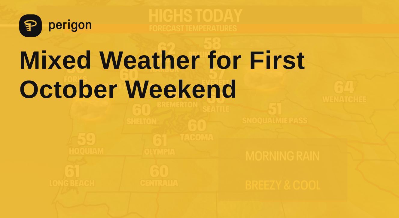 Mixed Weather for First October Weekend | Perigon