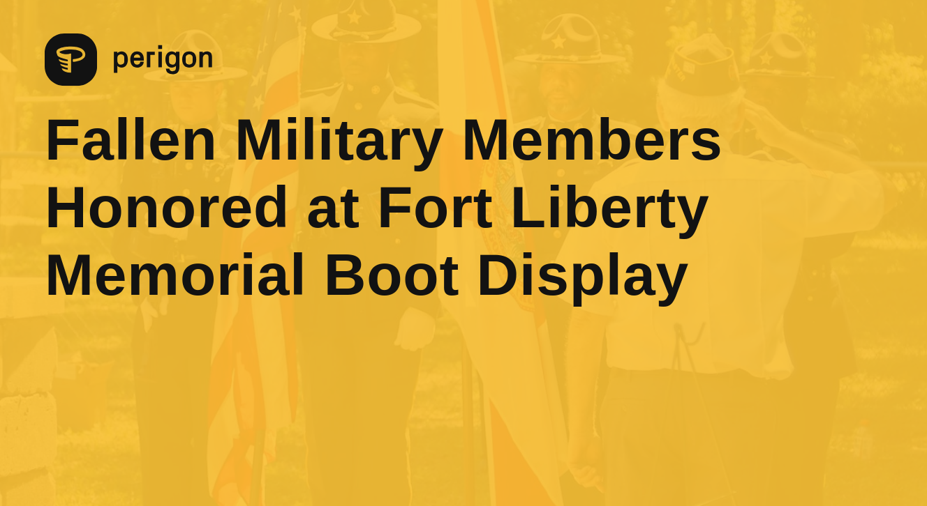Fallen Military Members Honored at Fort Liberty Memorial Boot Display ...